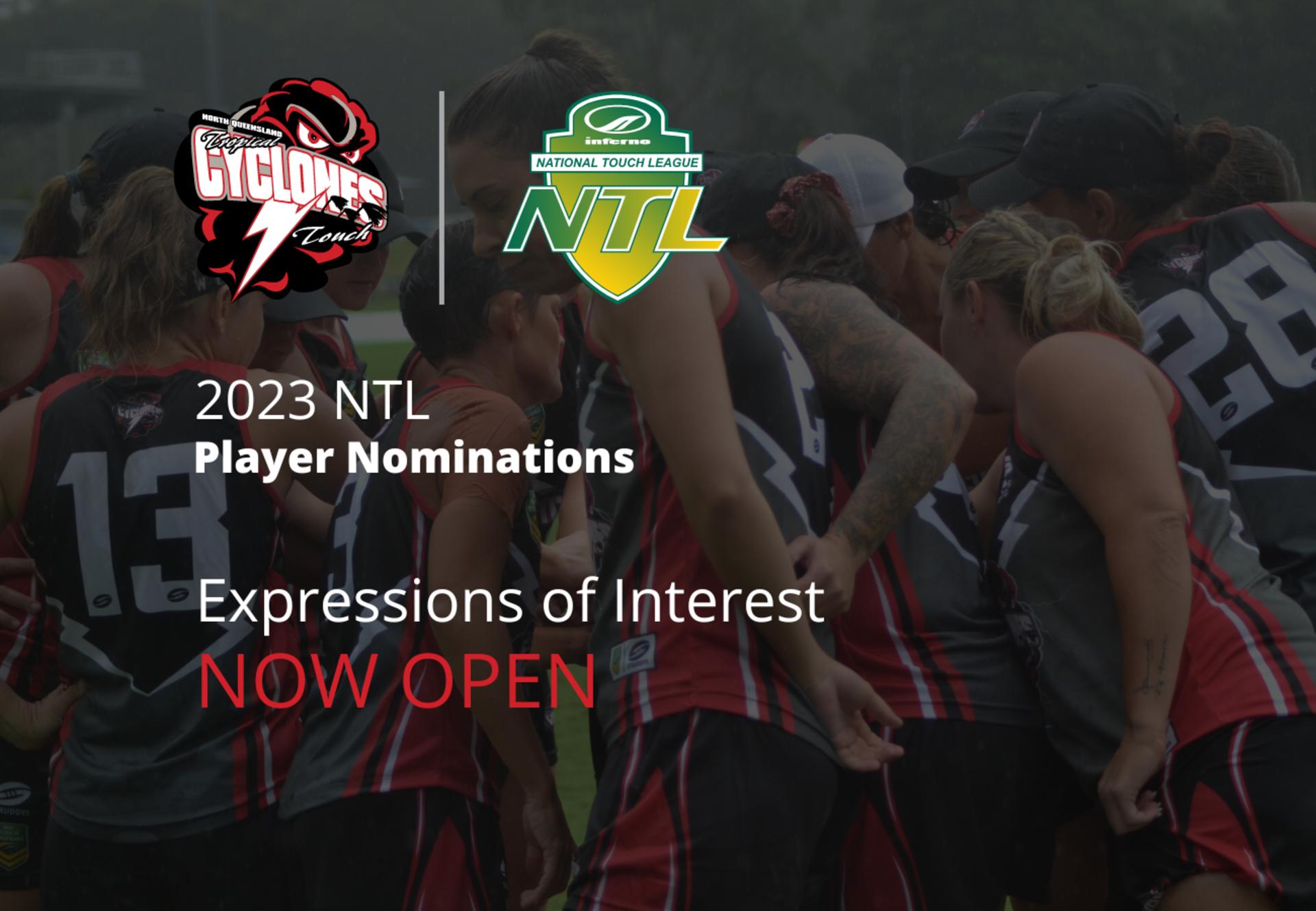 Cyclones NTL Player Nominations Now Open : Townsville Touch Football